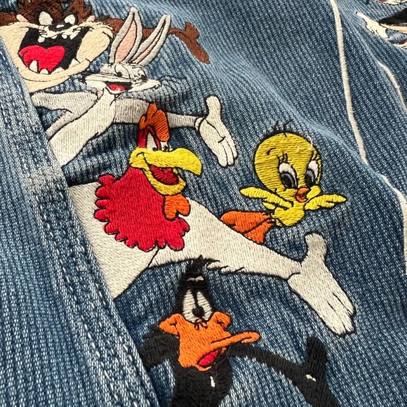 Warner Bros. | Jackets & Coats | Vintage Looney Toons Warner Bro Denim ...